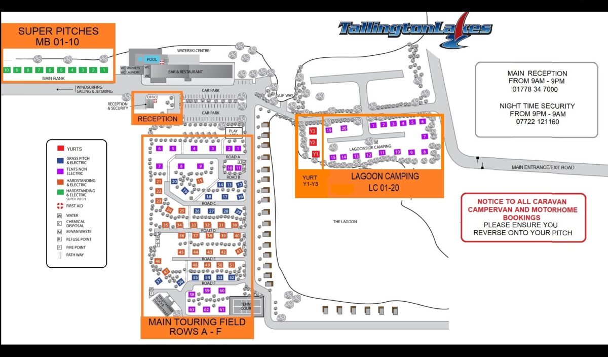 Touring Park - Tallington Lakes Lincolnshire